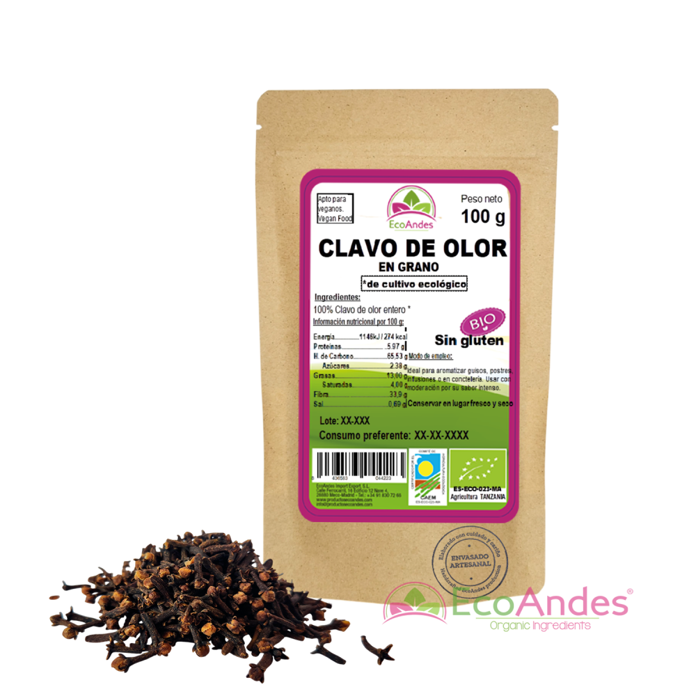 Clavo de olor en grano • EcoAndes